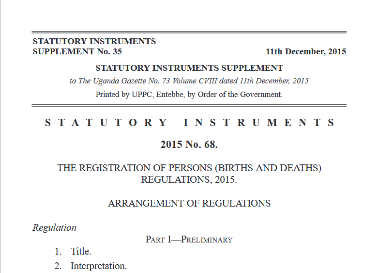 NIRA | National Identification & Registration Authority